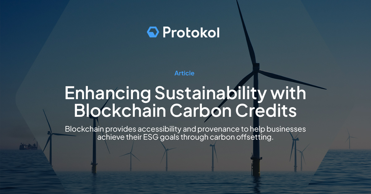 Enhancing Sustainability with Blockchain Carbon Credits