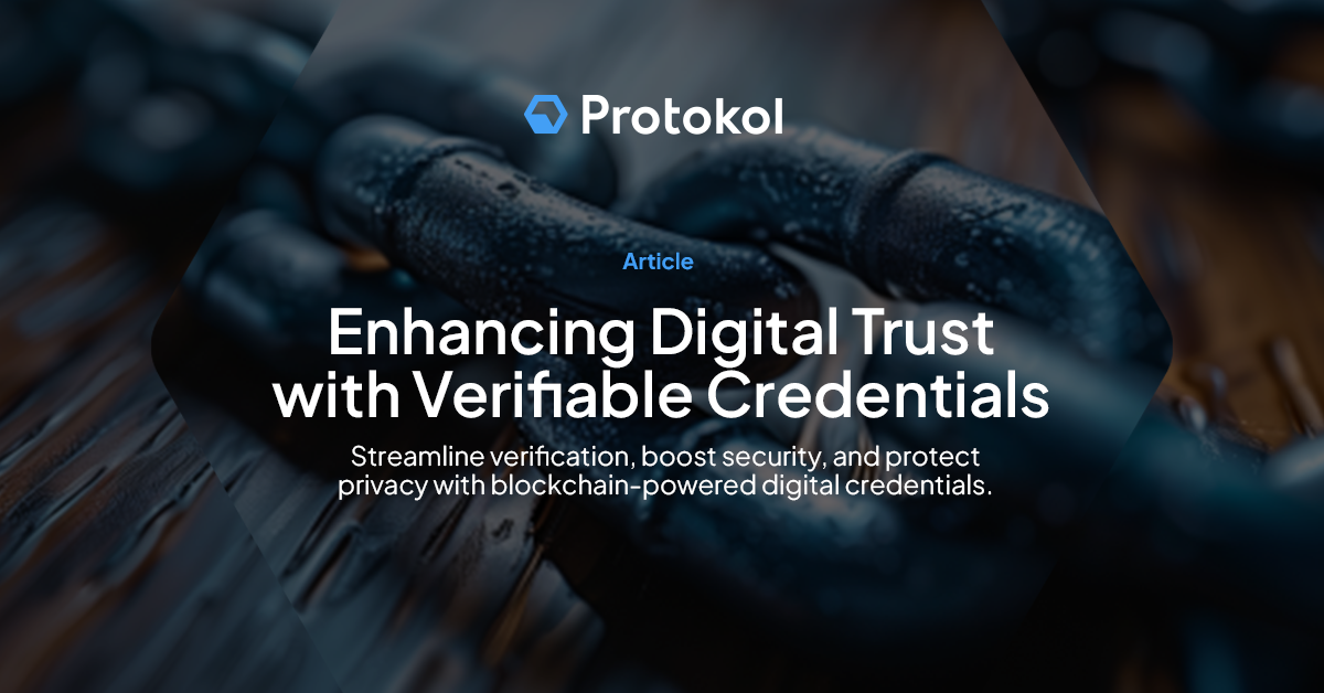 Enhancing Trust with Blockchain Verifiable Credentials - Protokol