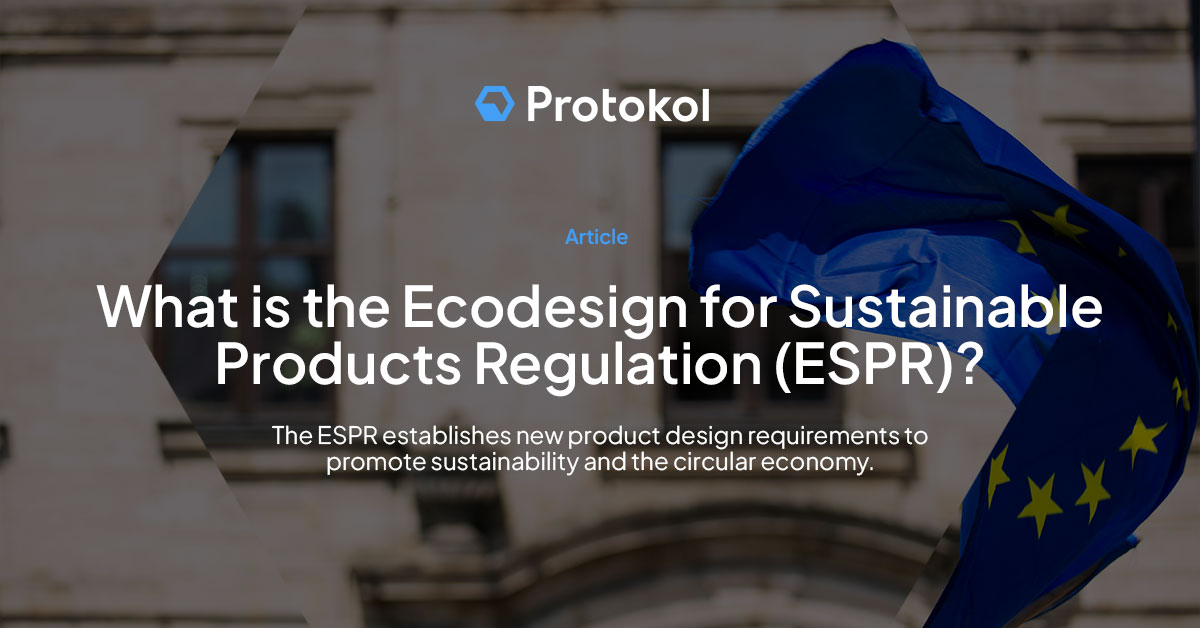 What is the Ecodesign for Sustainable Products Regulation (ESPR ...