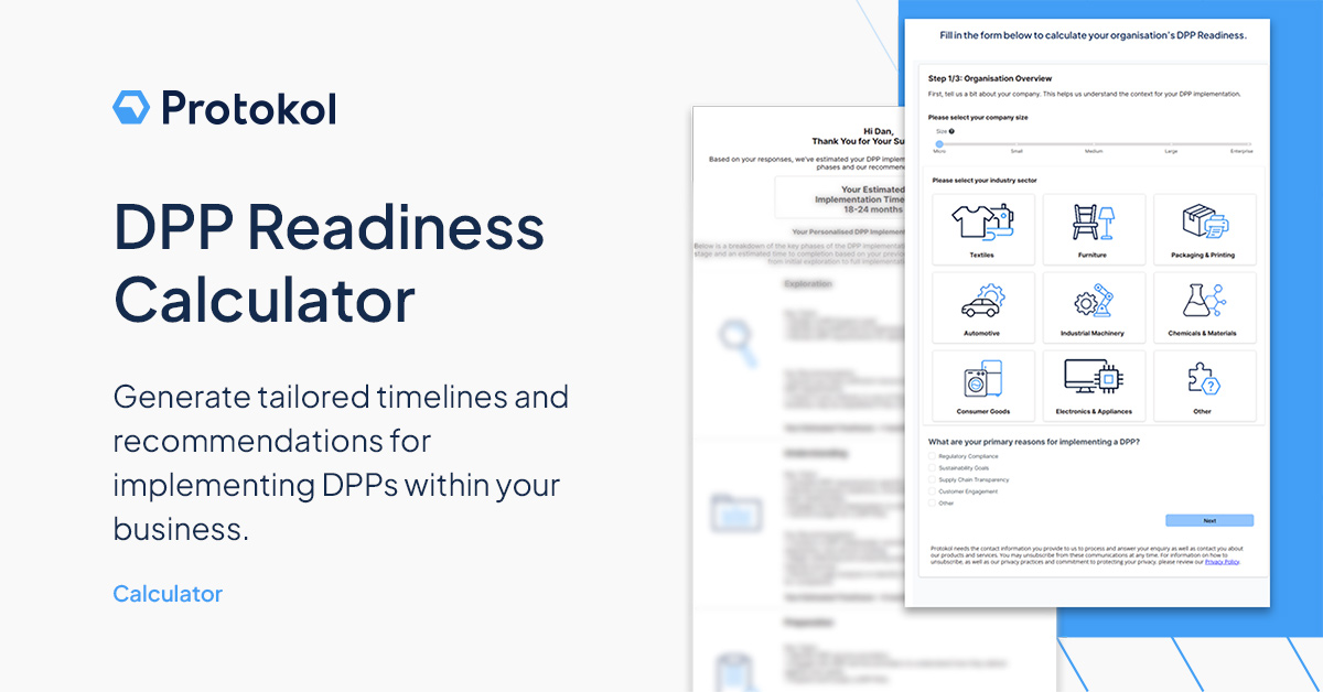 Digital Product Passport Readiness Calculator - Protokol